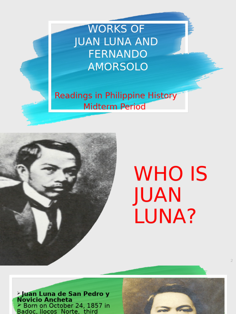 Paintings of Juan Luna and Ferdinand Amorsolo CEL | PDF | Philippines