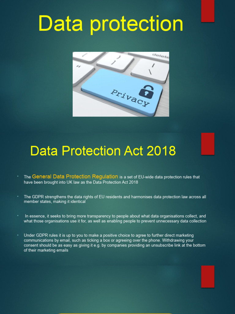 Lecture 17 - Data Protection | PDF | Justice | Crime & Violence