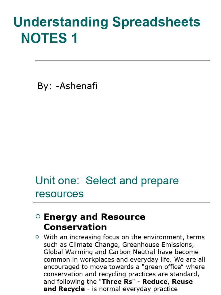 Chapter One Powerpoint | PDF