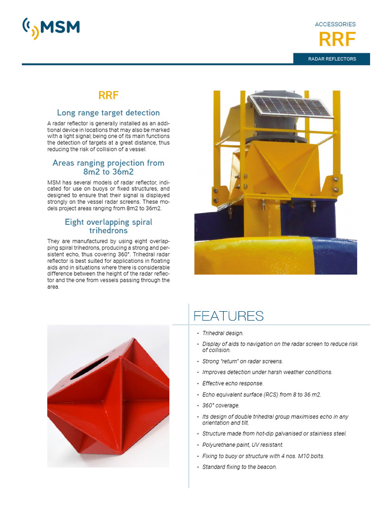 RRF Radar Reflector | PDF | Radar | Electronics