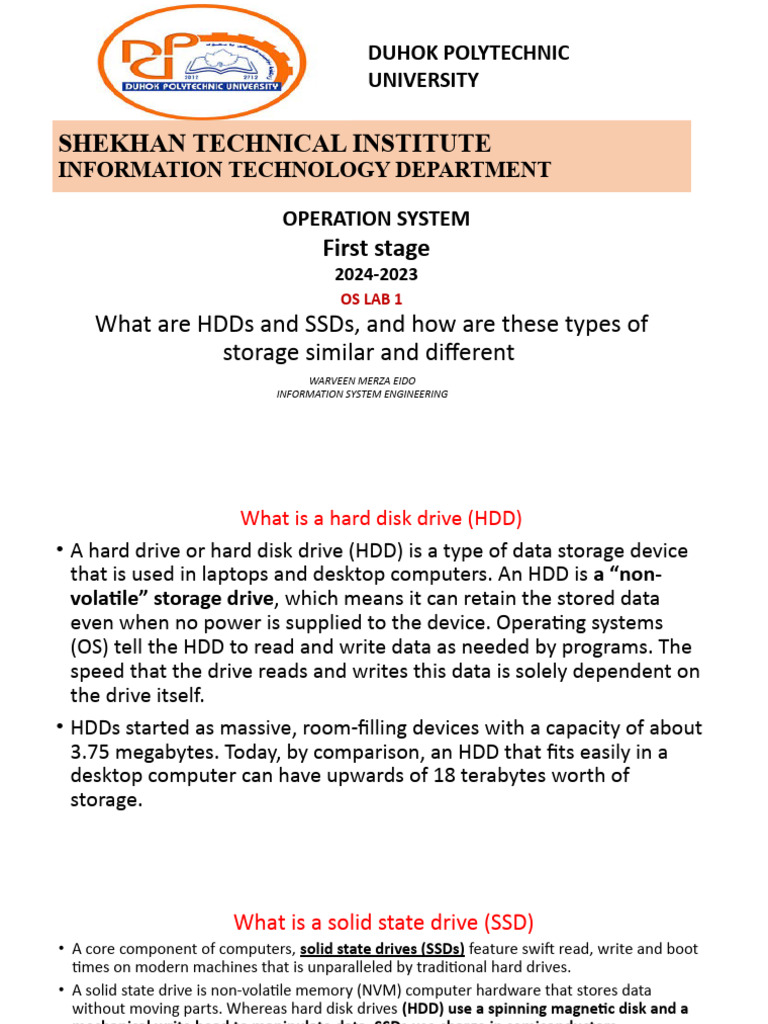 Lab 1 | PDF | Solid State Drive | Computer Data Storage