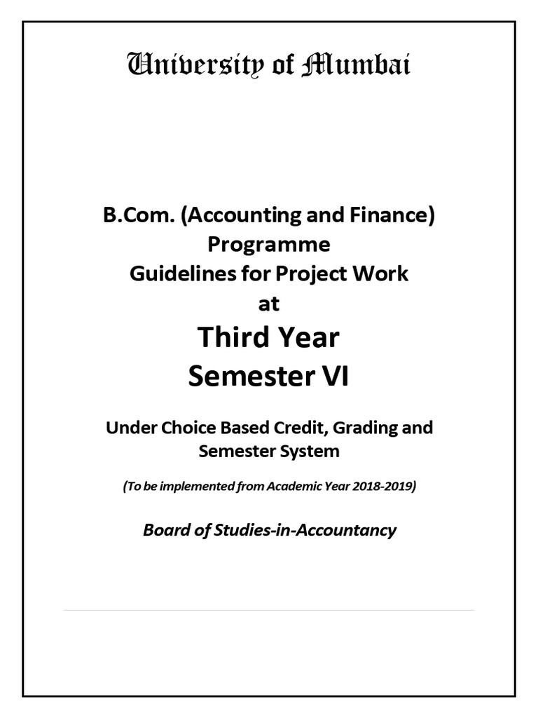 Tybaf Project Guidance 1 | PDF | Methodology | Thesis