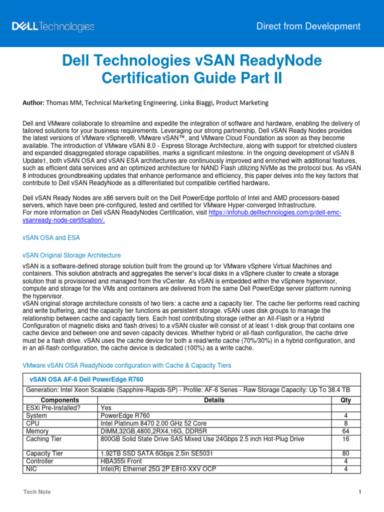 DfD-vSAN RN CertGuide Part II | PDF | Solid State Drive | V Mware