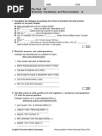 EF4e Elem Filetest 09a Answer Key | PDF | English Language | Linguistics
