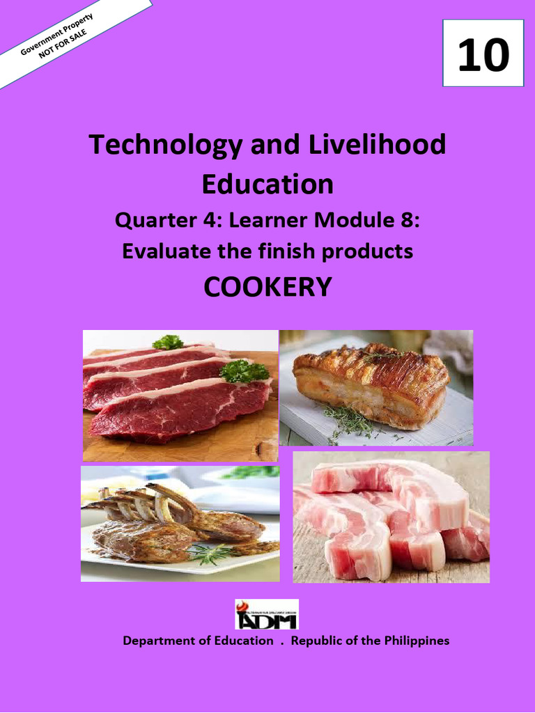 Tle 10 Cookery Q4 Module 8 | Download Free PDF | Grilling | Beef