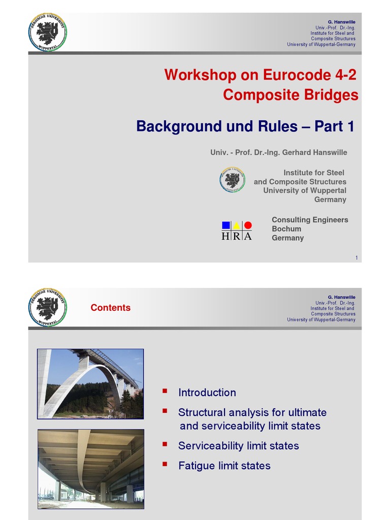 3 EC4-2 Background Gerhard Hanswille | PDF | Beam (Structure) | Deformation (Engineering)