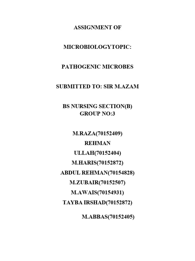 Pathogenic - Microbes (1) (1) .PDF NEW | PDF | Pathogen | Influenza