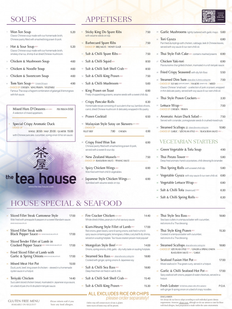 Authentic Asian Soup Menu Options | PDF | Thai Cuisine | Tofu