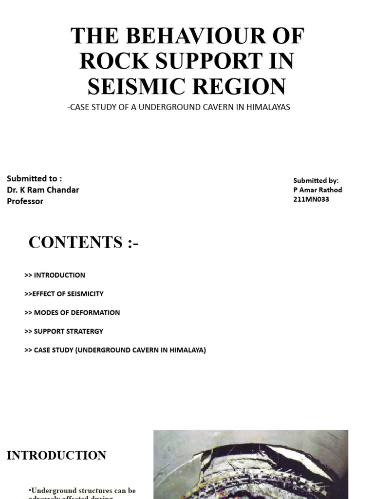Seismic Impact on Rock Support Systems | PDF | Earthquakes | Tunnel