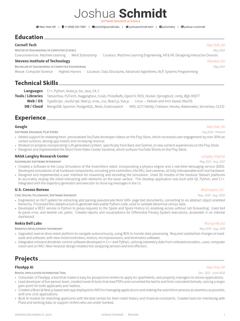Resume | PDF | Simulation | Software