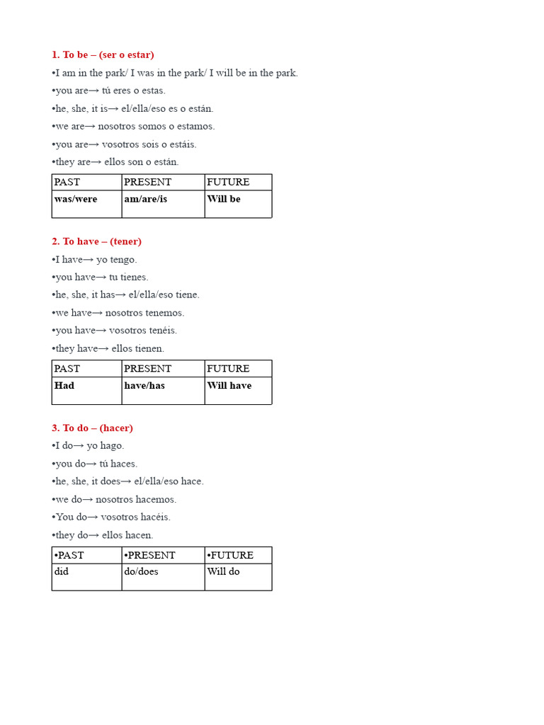 tenses 2 | PDF | Syntax | Grammar