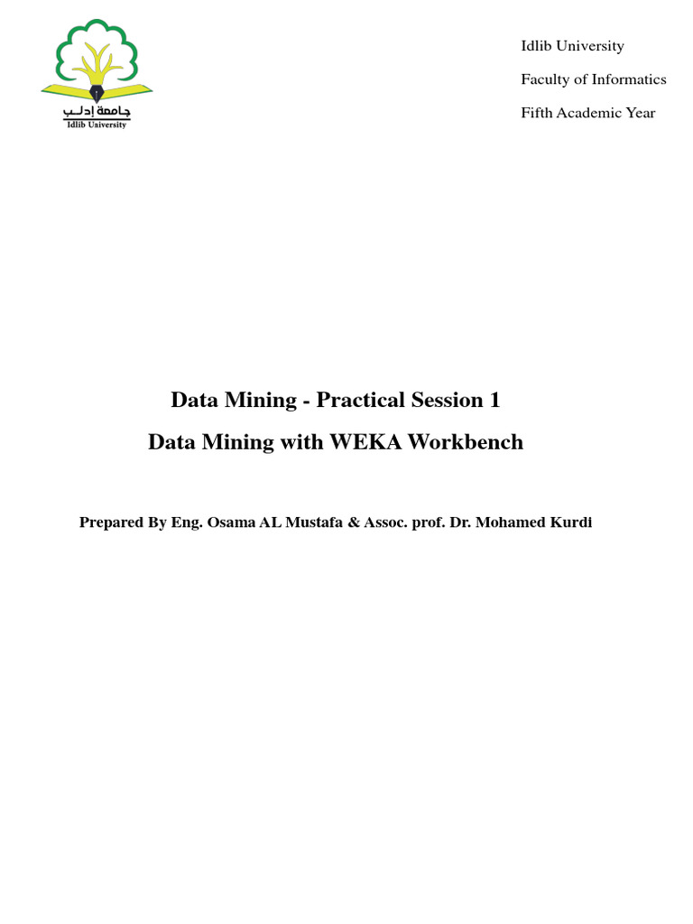 Data Mining - Session #1 - Unlocked | PDF | Statistical Classification | Data Mining