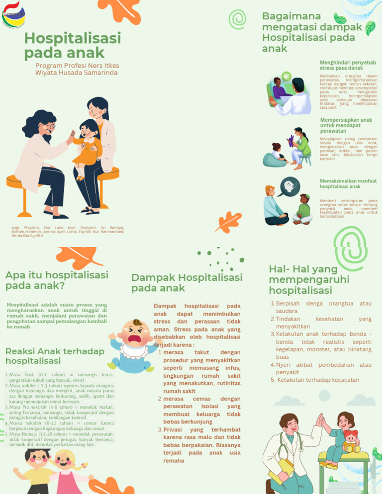 Leaflet Penkes Hospitalisasi Pada Anak | PDF