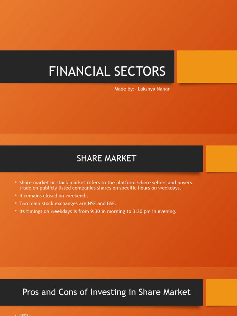Financial Sectors | PDF | Stocks | Financial Markets
