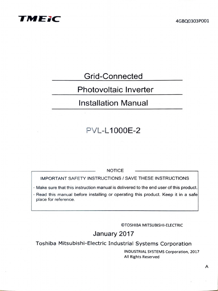 Tmeic Installation Manual | PDF