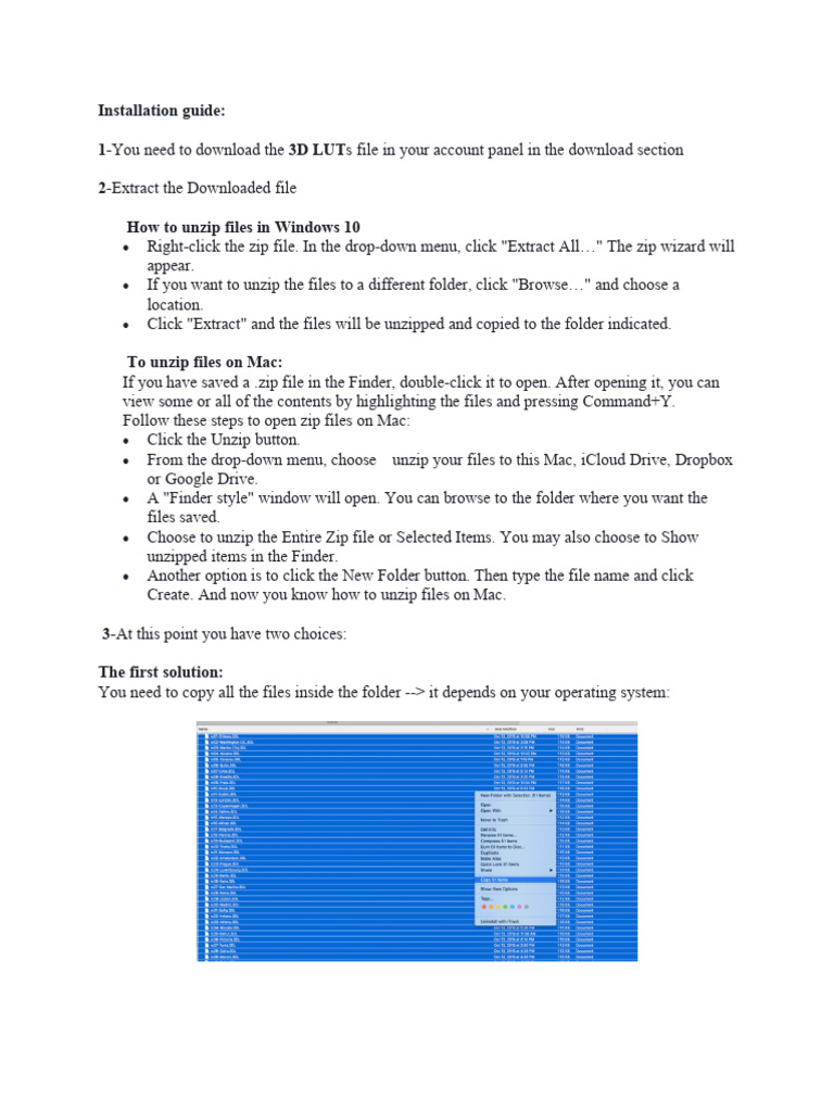 Installation Guide | PDF | Zip (File Format) | Computer File