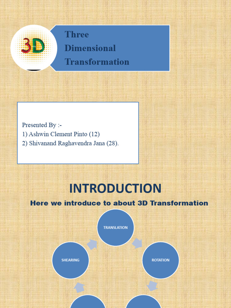 3D Group Project BT 12 & 28 | PDF