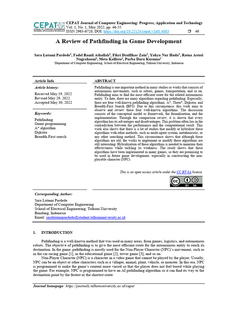 Pathfinding In Game Development Pdf Theoretical Computer Science Computer Science 