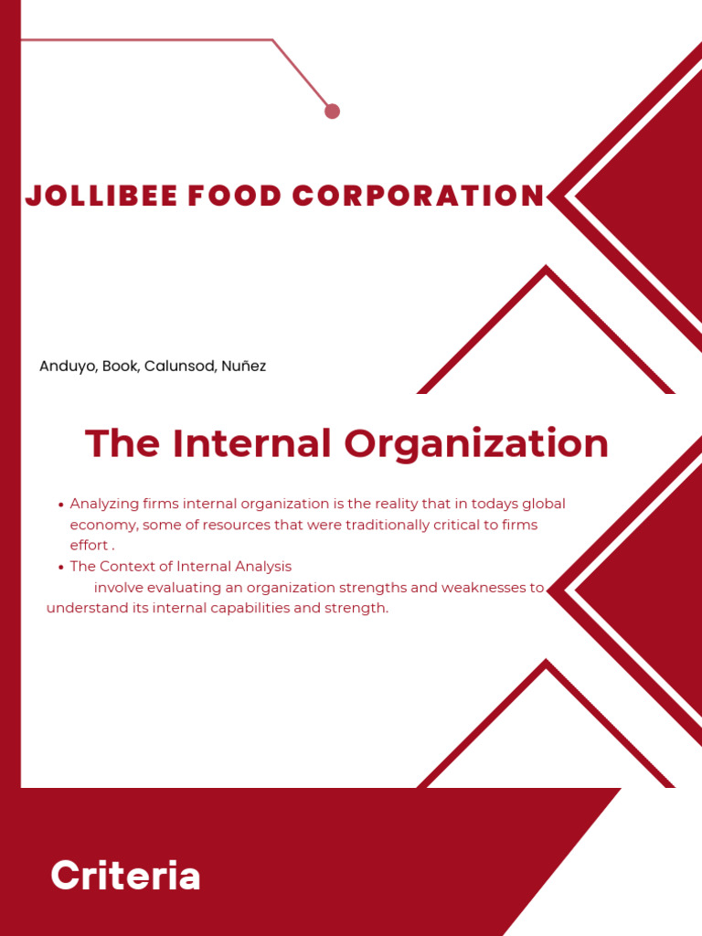 3044 - Group 1 - The Internal Organization | PDF | Supply Chain ...