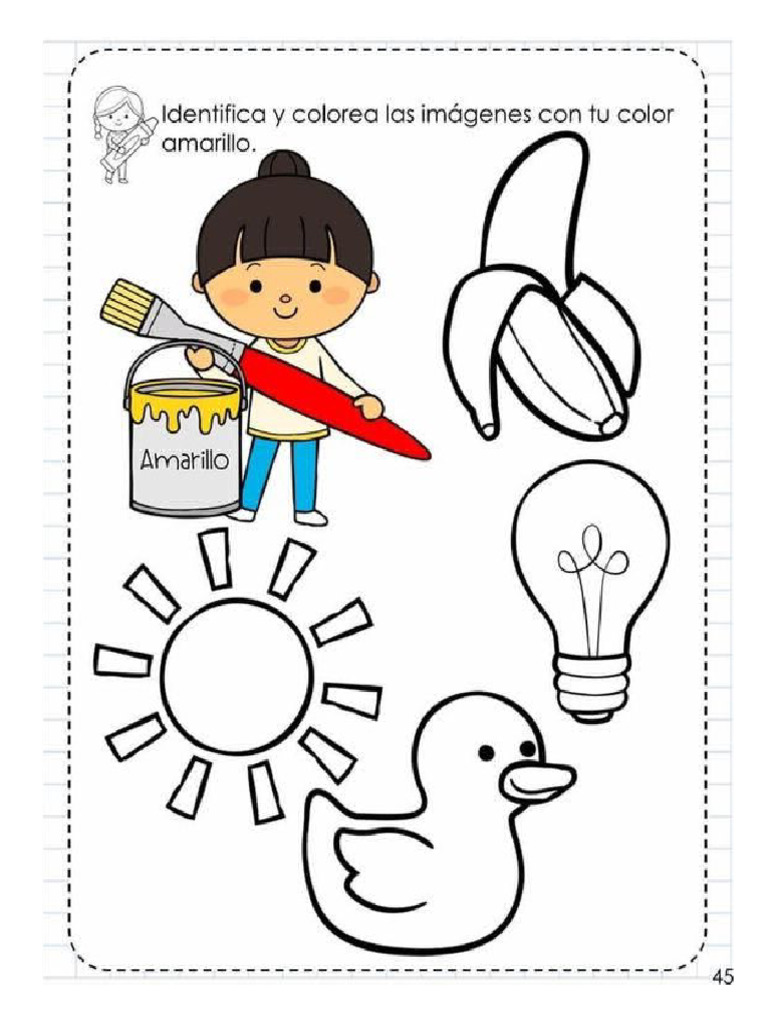 Actividad Color Amarillo | PDF