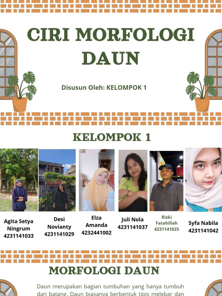 Responsi Ciri Morfologi Daun 1 | PDF