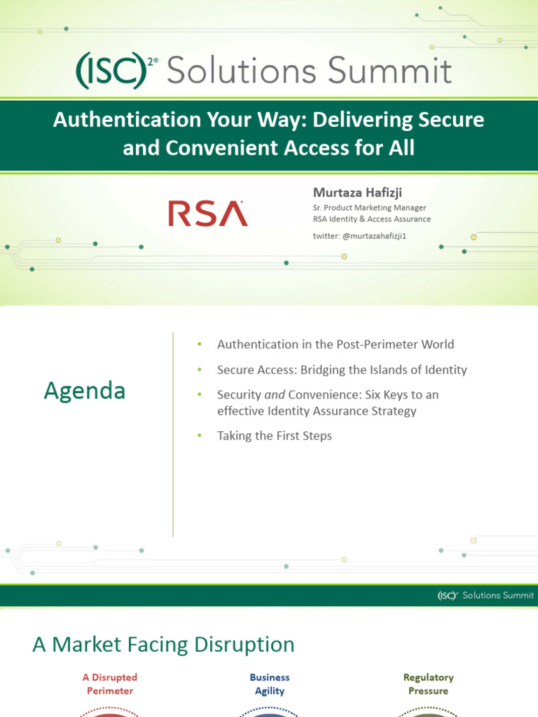 Authentication Your Way - Delivering Secure and Convenient Access For ...