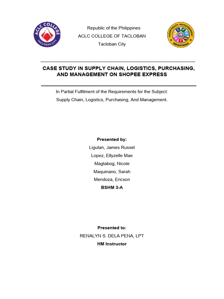 Shopee Express Supply Chain Case Study | PDF | Logistics | Supply Chain