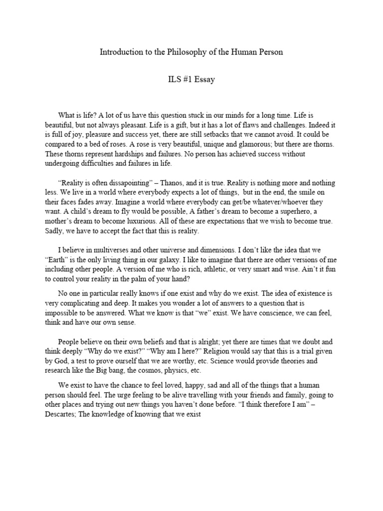 Exploring Human Existence and Philosophy | PDF | Metaphysics | Epistemology