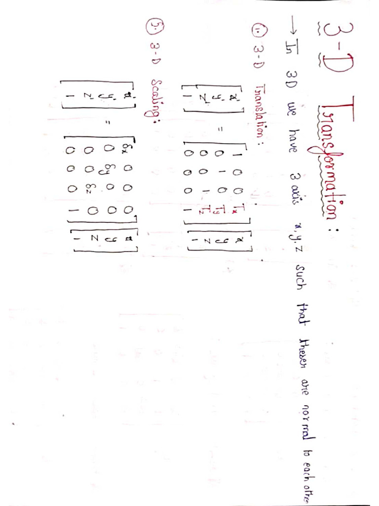 3D Transformation YT | PDF