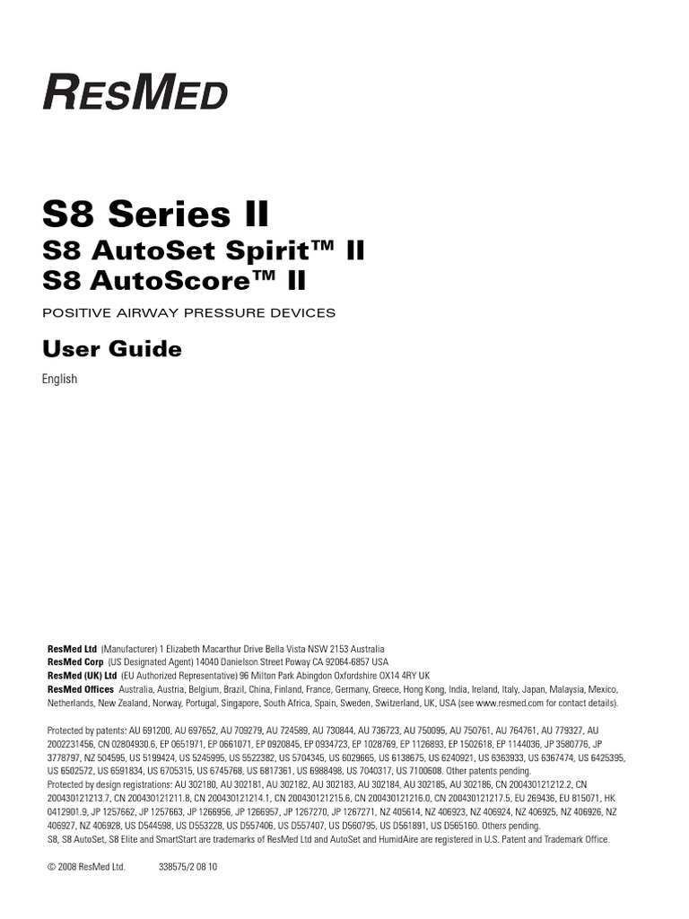 S8-Autoscore-Ii User-Guide Anz Eng | PDF | Sleep Apnea | Clinical Medicine