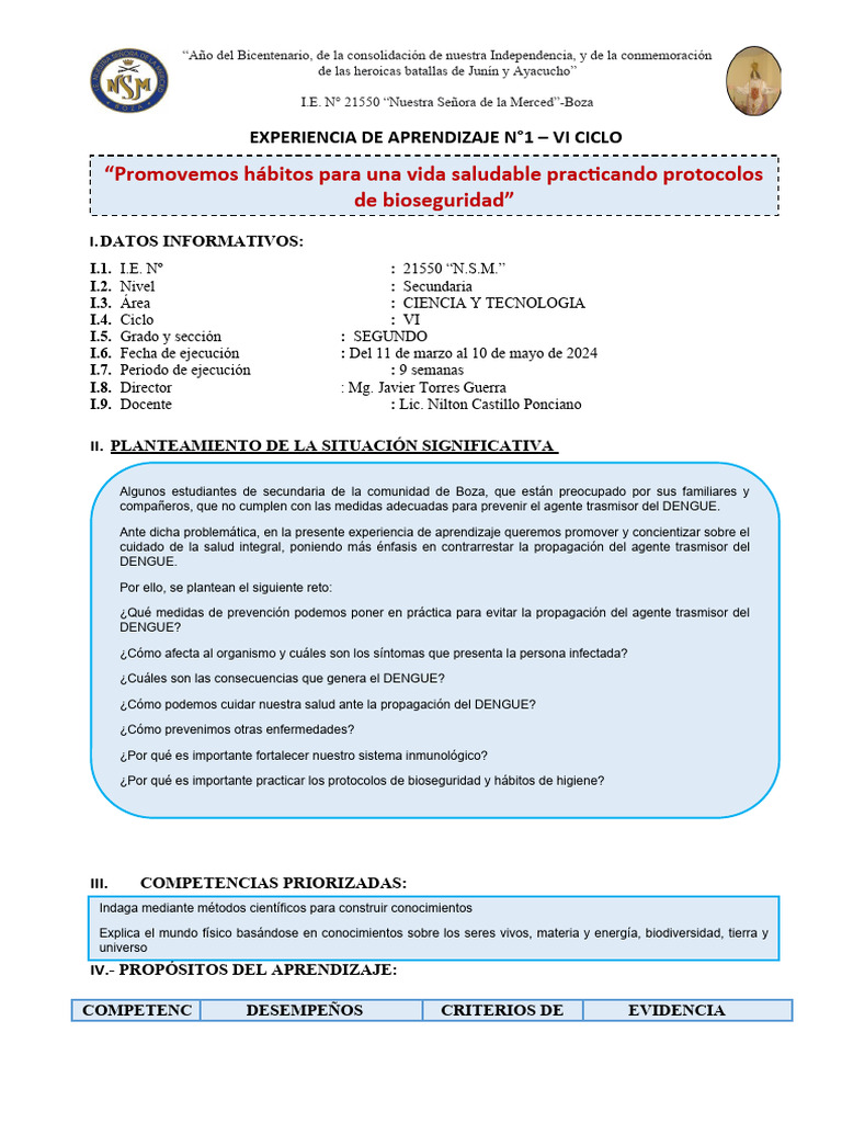 2EDA I - CyT - SEGUNDO | PDF | Evaluación | Aprendizaje