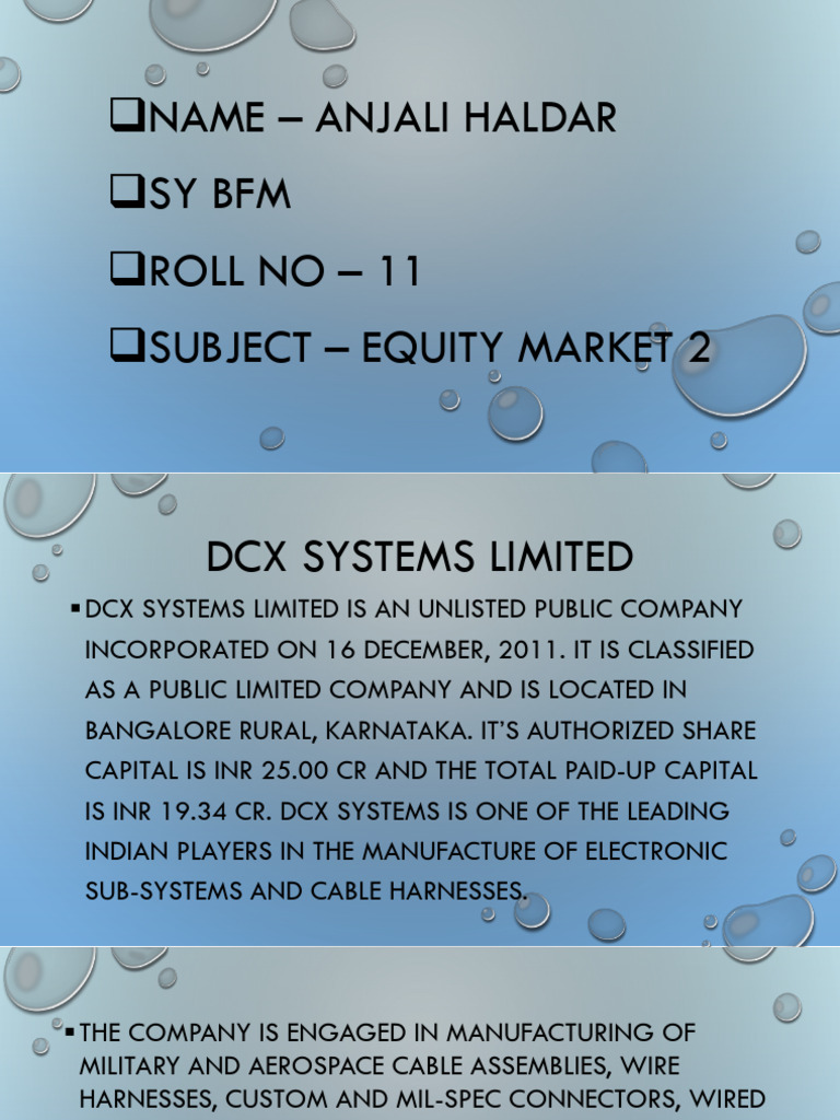 DCX Systems LTD | PDF | Initial Public Offering | Corporations