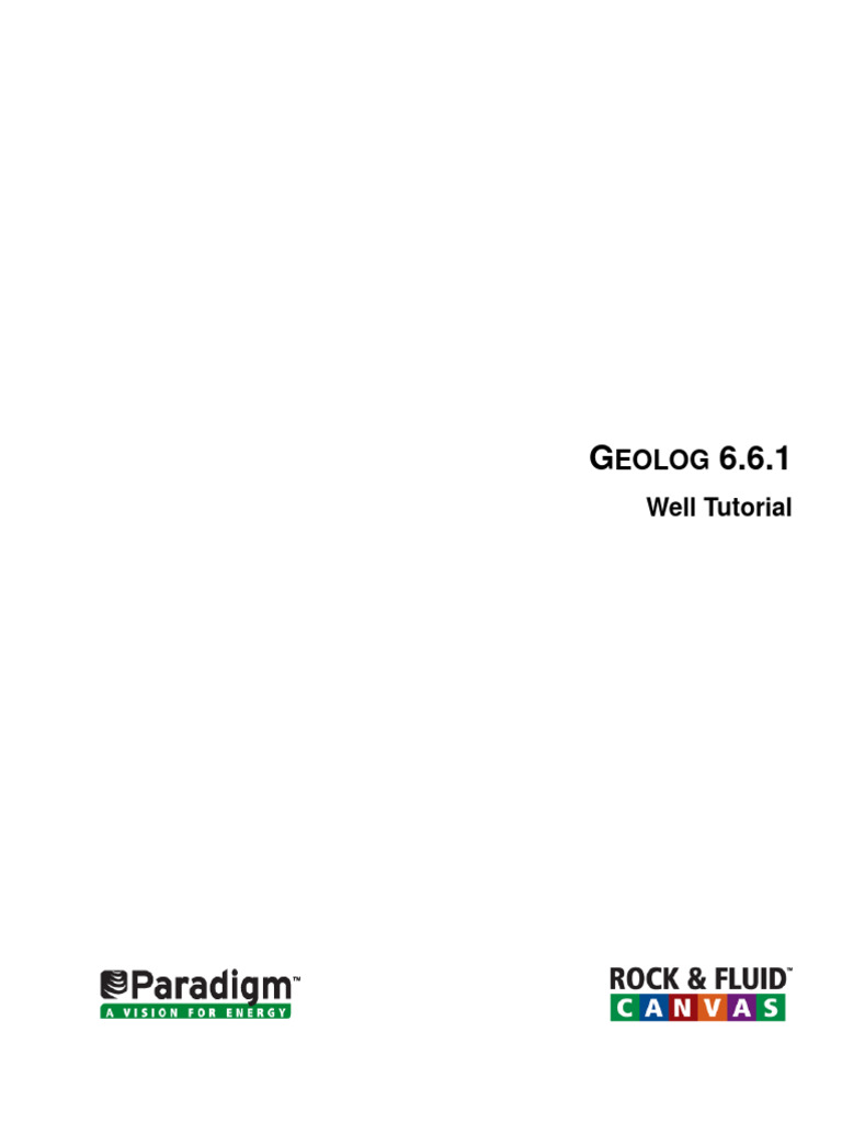 Geolog6.6.1 Well Tutorial | PDF | Graphical User Interfaces | Window (Computing)