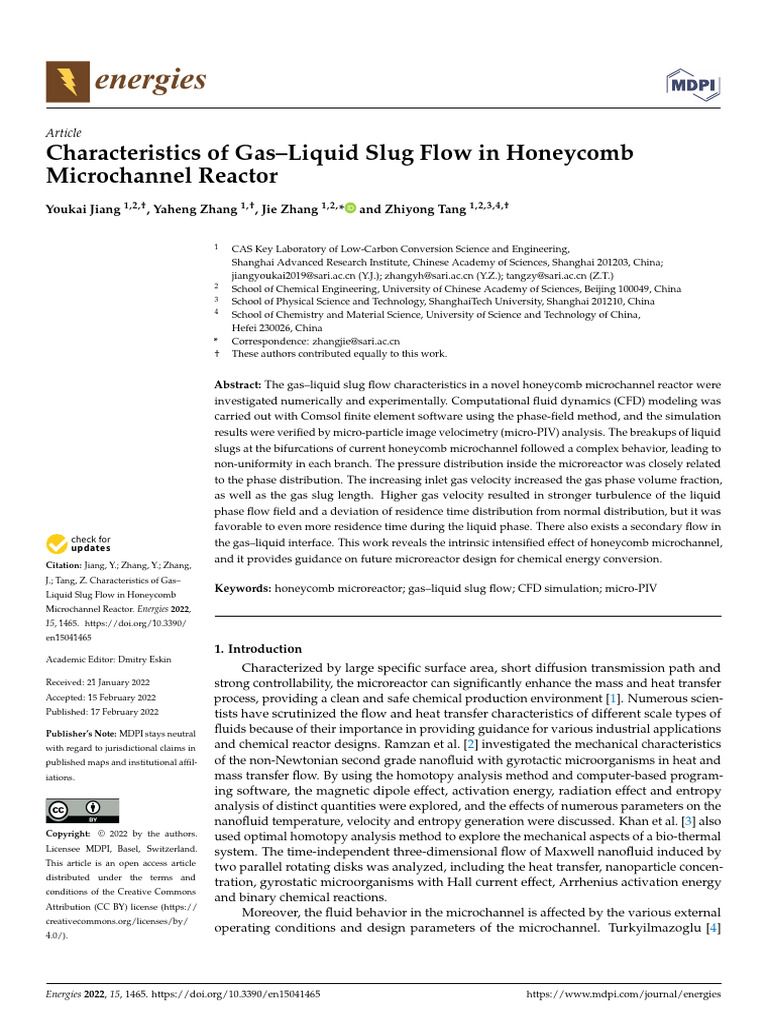 Characteristics_of_Gas-Liquid_Slug_Flow_in_Honeyco | PDF | Viscosity | Fluid Dynamics