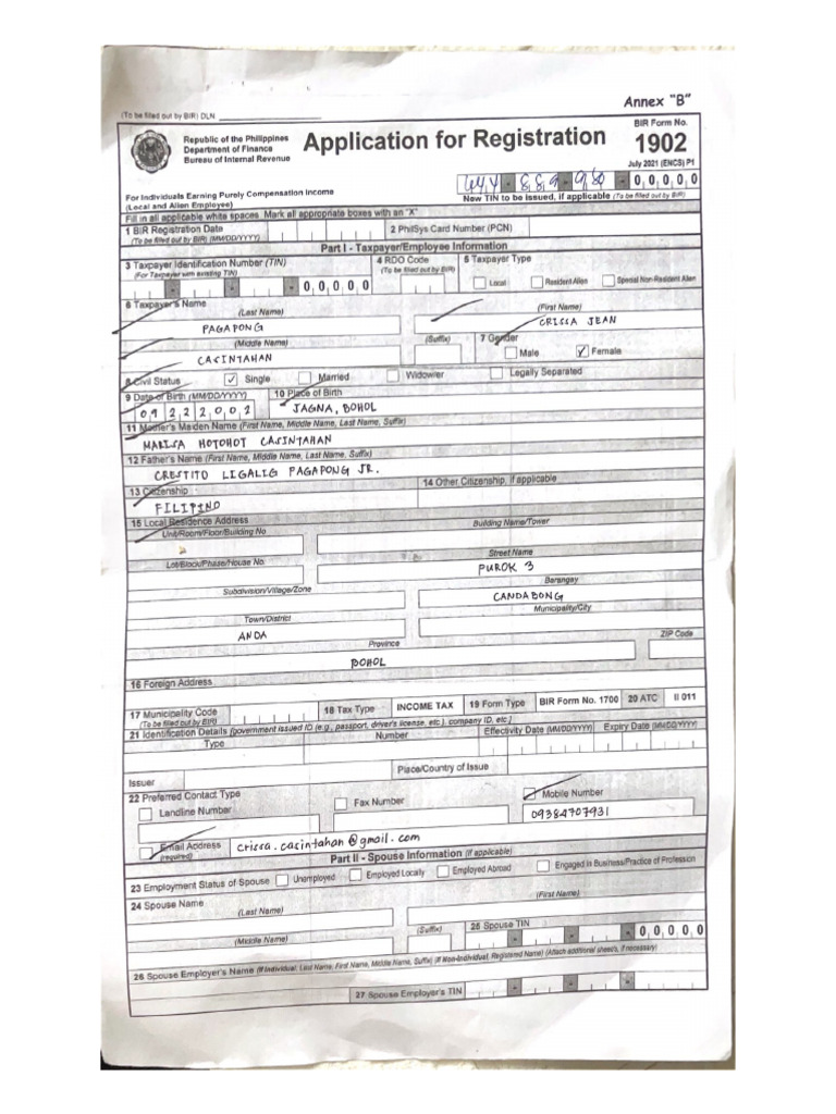 Application For Registration | PDF