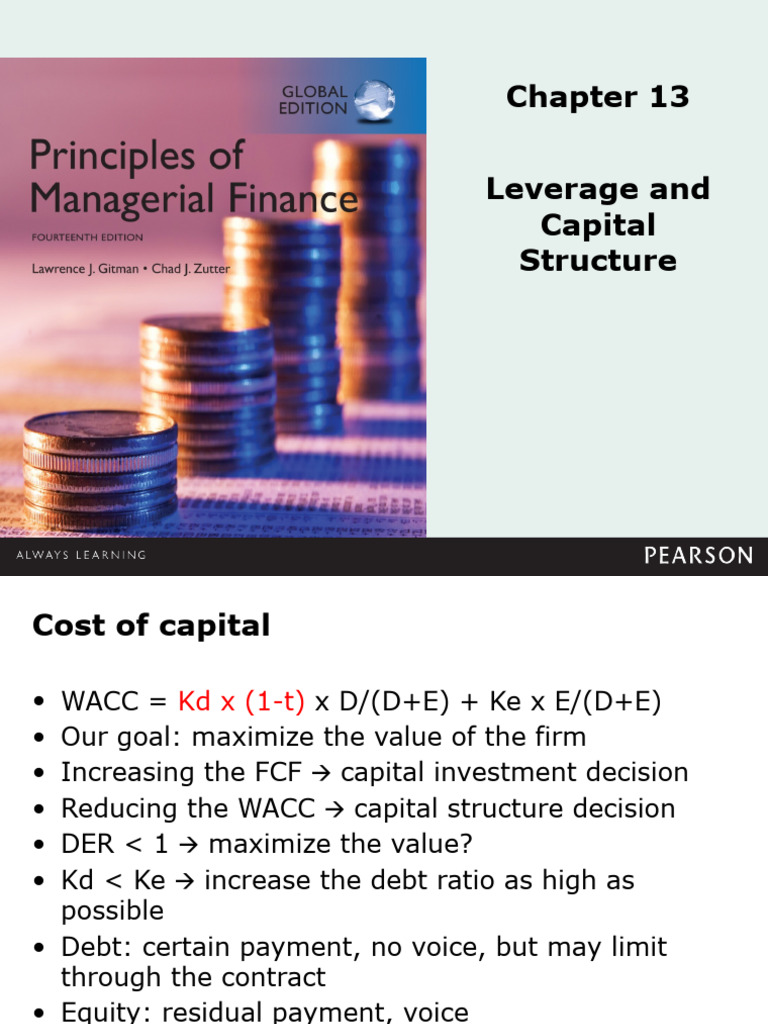 Ch. 13 Leverage and Capital Structure - Add | PDF | Financial Services | Corporations