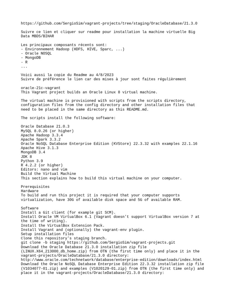 instalMV_BigData_Sergio | PDF | Sudo | Apache Hadoop instalMV_BigData_Sergio | PDF | Sudo | Apache Hadoop