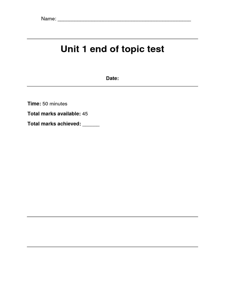 Unit 1 Biology Test: Cells & Nutrients | PDF | Enzyme | Carbohydrates