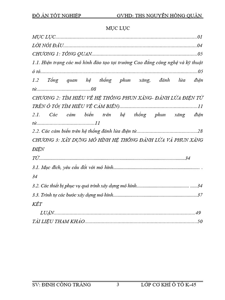 [123doc] Do an Tot Nghiep He Thong Phun Xang Va Danh Lua Dien Tu | PDF