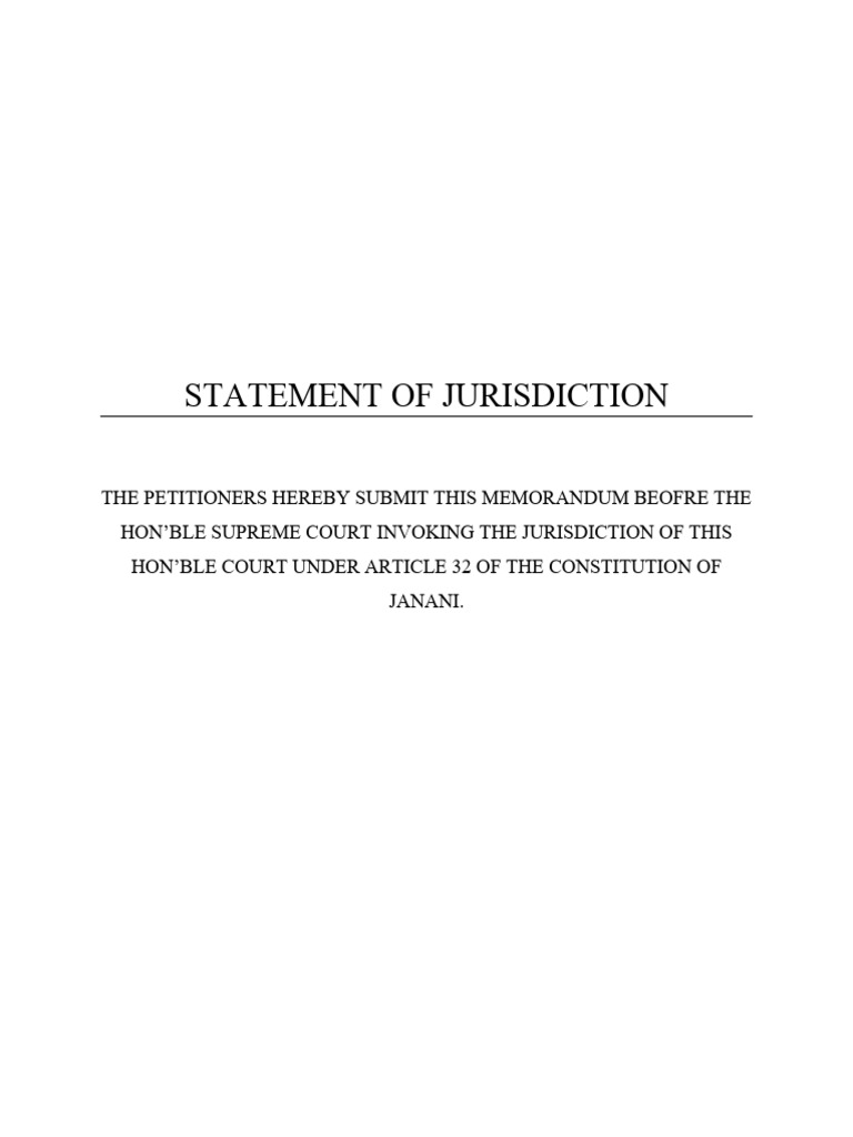 Supreme Court Jurisdiction Appeal | PDF
