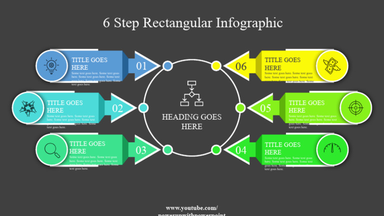 59.PowerPoint Presentation With 6 Step Rectangular Infographic Options | PDF