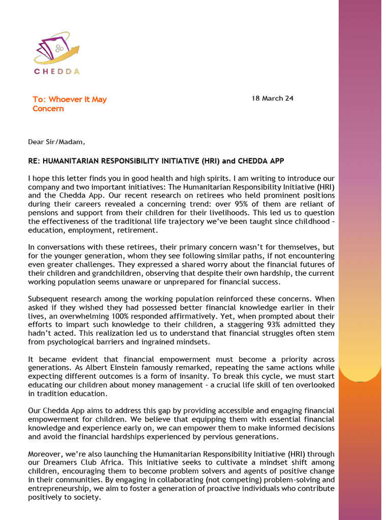 Letter To School Admin and Parents | PDF | Behavioural Sciences