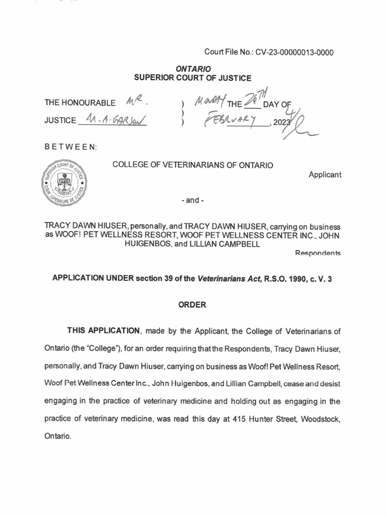 CV-23-13 - Order - 26 Feb 2024 | PDF