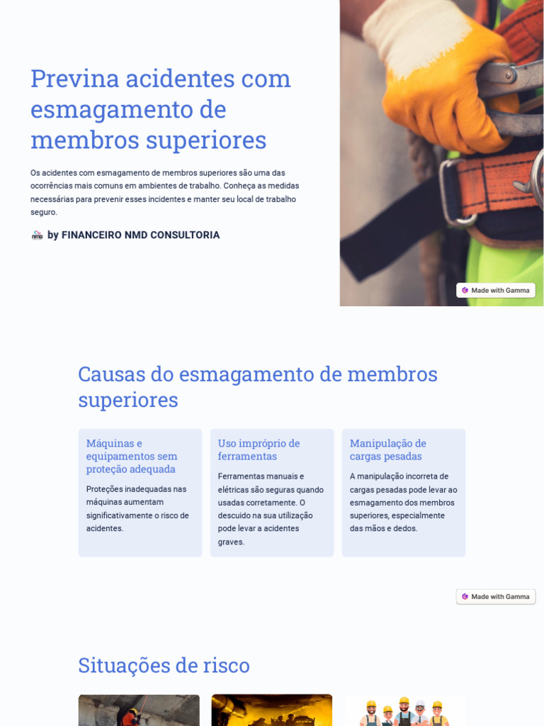 Prevenção de Acidentes por Esmagamento | PDF | Primeiros socorros