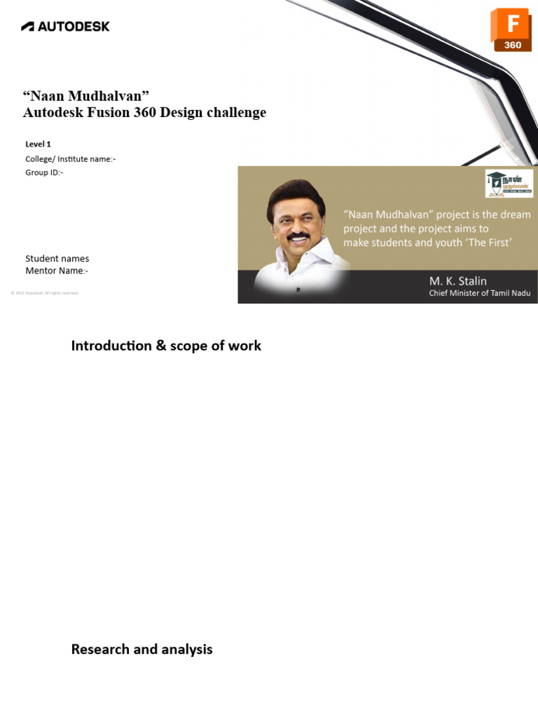 Submission PPT Template - NAAN Mudhalvan | PDF