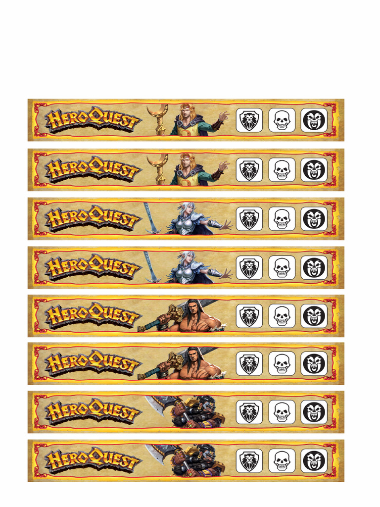 HeroQuest Dice Tray art | PDF
