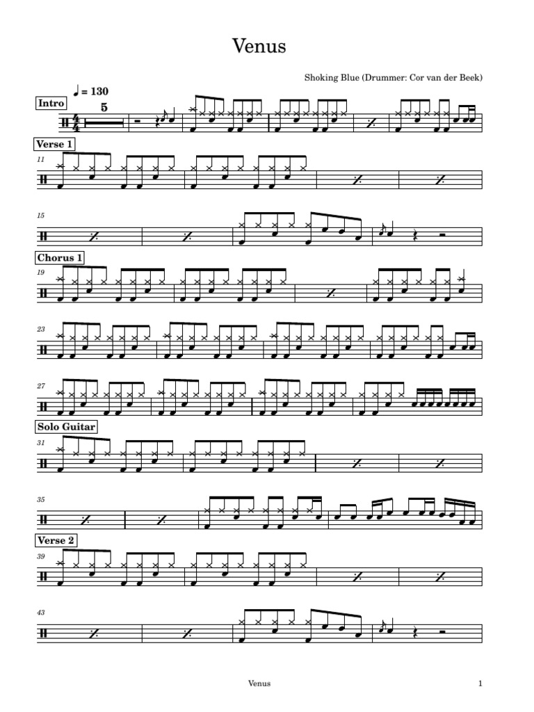 Shocking Blue - Venus | PDF | Musical Compositions | Songs