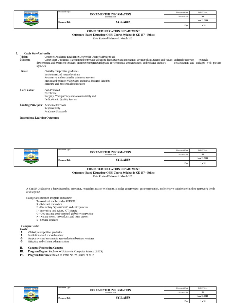 Course Syllabus Pdf Computing Natural Law