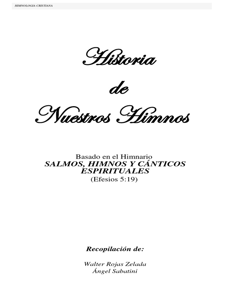 Historia de Nuestros Himnos | PDF | Salmos | Himnos