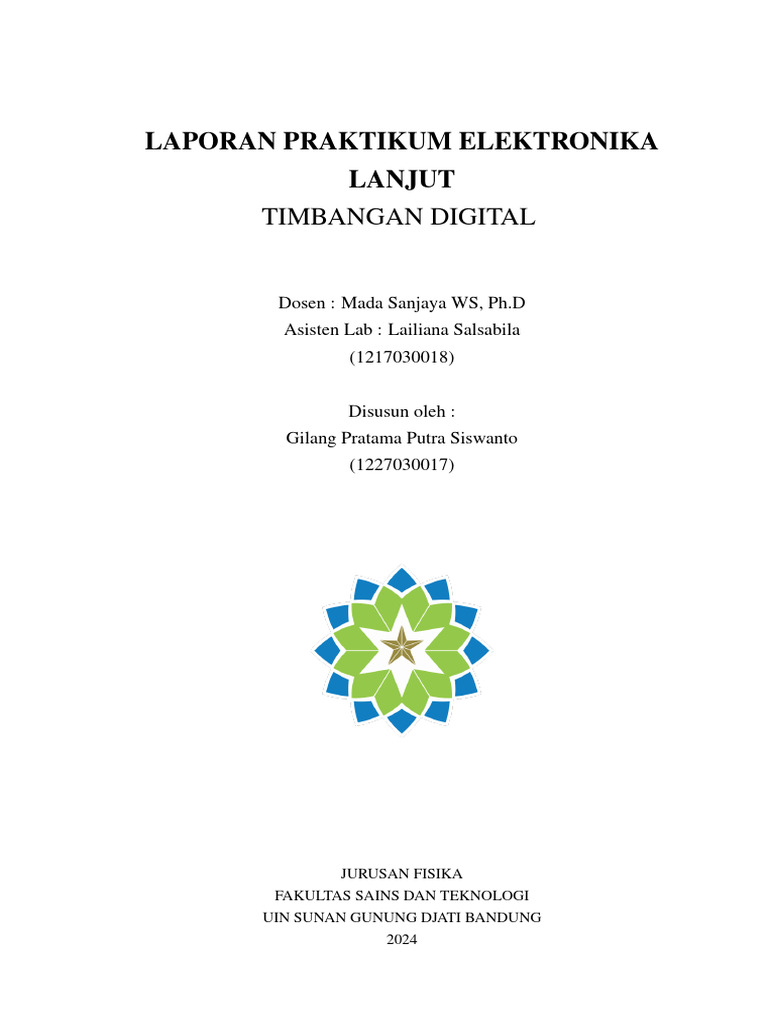 Laprak Timbangan Digital HX711 Load Cell | PDF | Information And Communications Technology ...